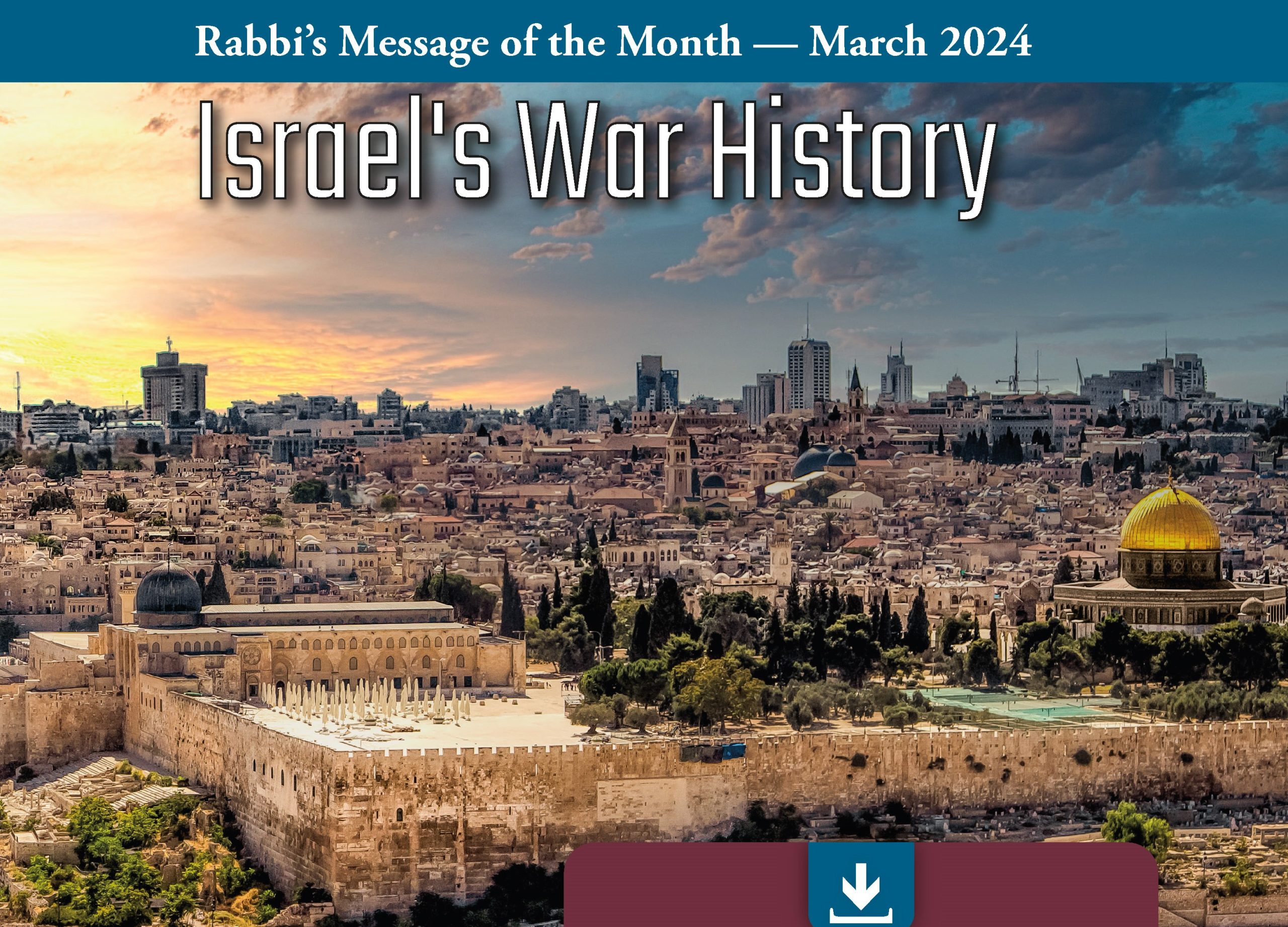 Rabbi's Message of the Month - Discovering The Jewish Jesus