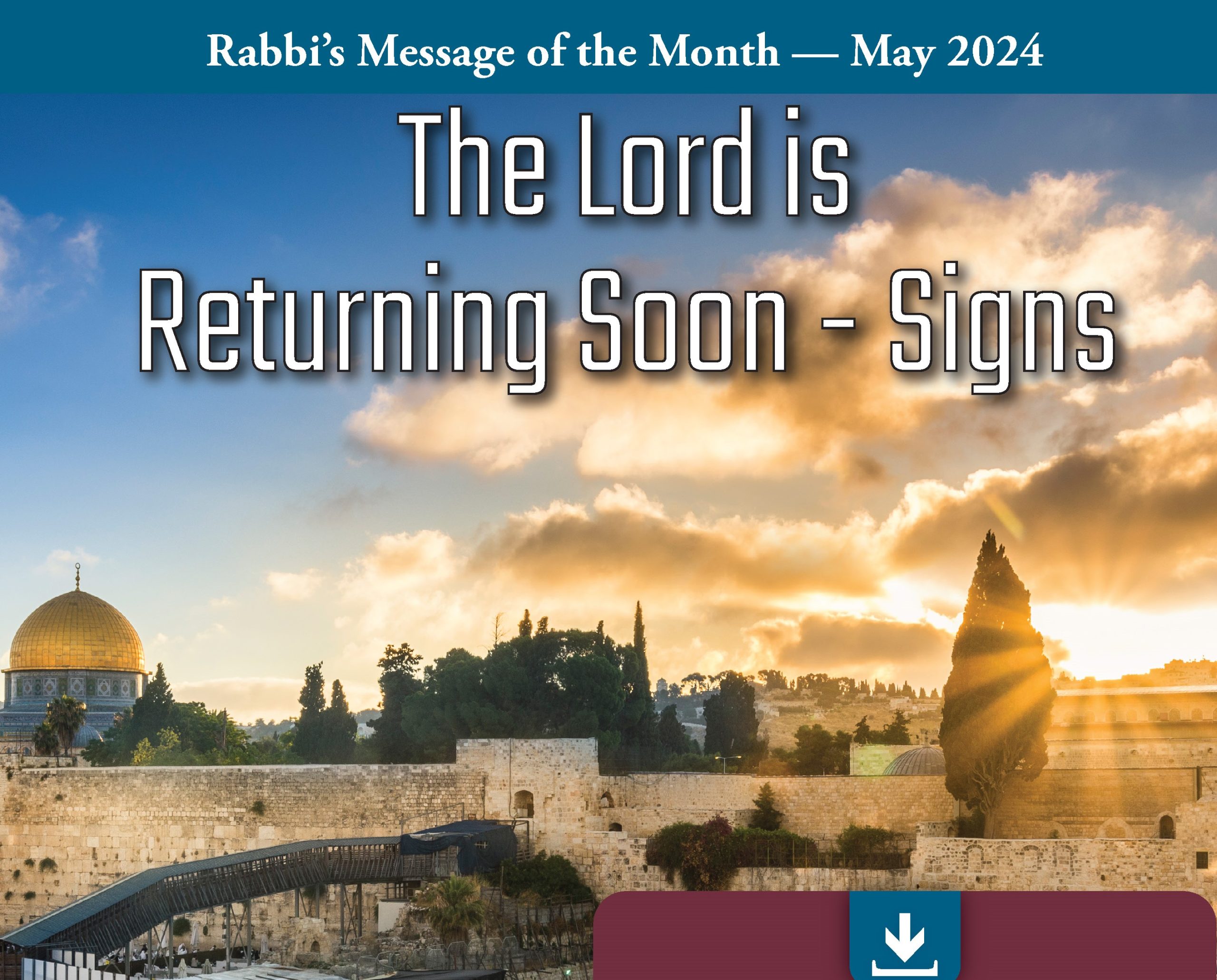 Rabbi's Message of the Month - Discovering The Jewish Jesus
